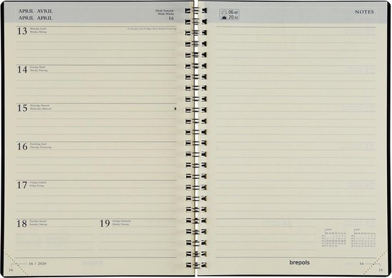 agenda Brepols 2021-2022 Weekly M16 16mnd 148x210mm 7/1 Polyprop ...