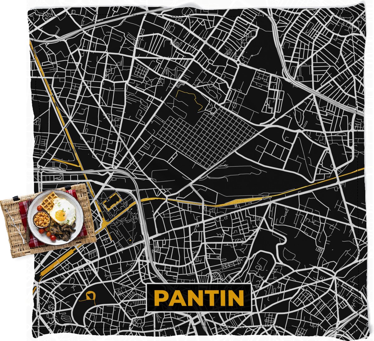 Waterdicht Picknickkleed - Geschikt als Strandlaken / Strandmat - Kaart - Plattegrond... | bol.com