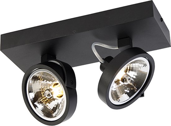 QAZQA go - Moderne Plafondspot | Spotje | Opbouwspot - 2 lichts - L 30 ...