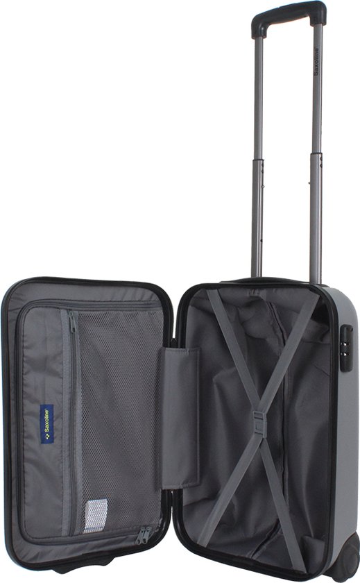 Saxoline Koffer / Reiskoffer / Trolley - 55 cm - 28 Liter - ABS - White ...