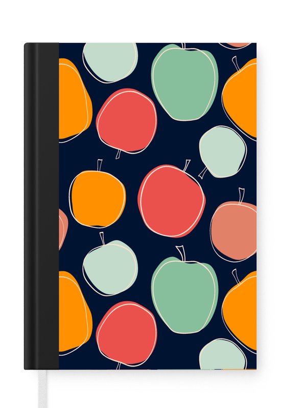 Cahier - Cahier d'écriture - Design - Pomme - Blauw - Cahier - Format ...