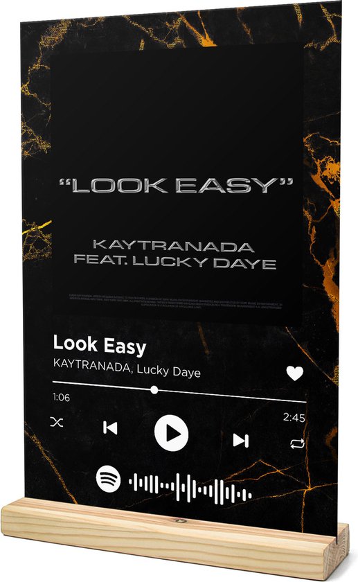 Songr Spotify Muziek Bordje - Look Easy - KAYTRANADA, Lucky Daye ...