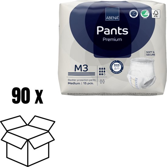 Abena Pants Premium M3 - 90x Absorberend Broekje, te Dragen als Gewoon ...