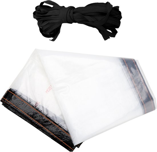 Afdekzeil transparant 3x4M doorzichtig zeil met ogen tentzeil ...