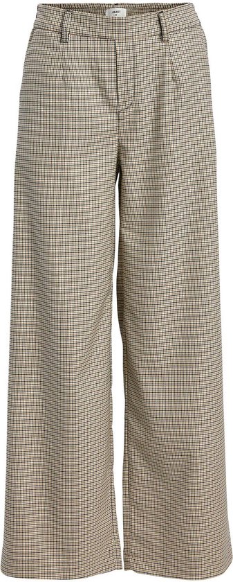 Object Broek Objlisa Wide Pant Aop Noos 23040544 Sandshell/kelly Col ...