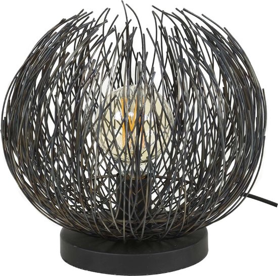 DePauwWonen - Beach Tafellamp - E27 Fitting - Zwart; Bruin ...