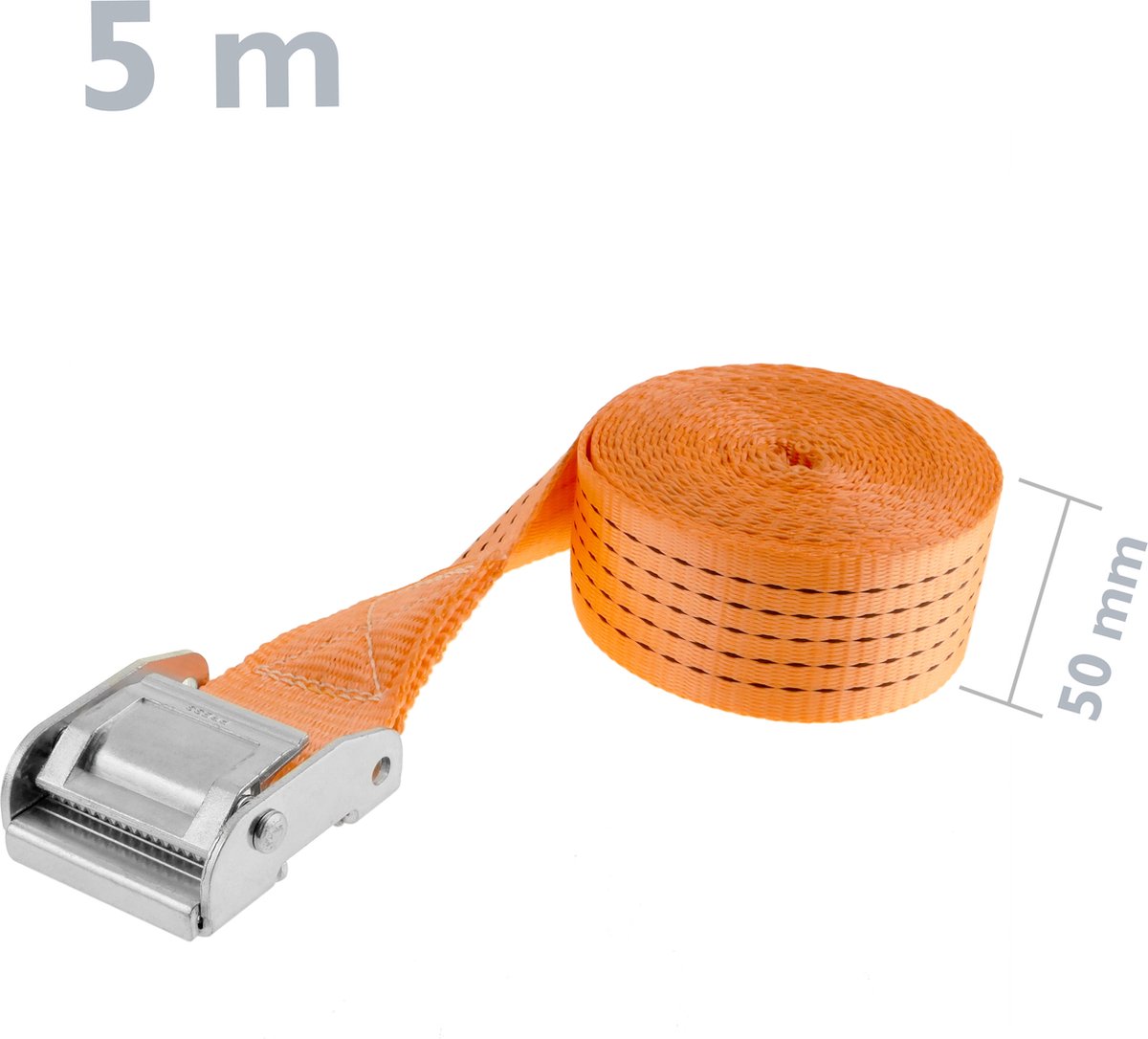 PrimeMatik - Set de 2 sangles d'arrimage à boucle 5m x 50mm 1200Kg ...