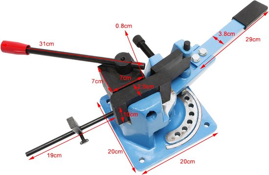 Universele buigmachine, manuele buizenbuiger hoekbuigmachine | bol.com