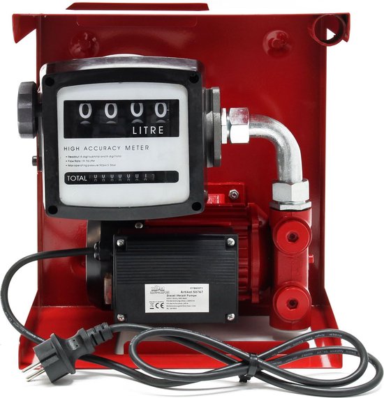 Bio dieselpomp stookoliepomp zelfaanzuigend 230V 600W 40l/min pistool ...