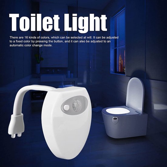 LED toilet light - toilet night light - Bathroom accessory set - Motion ...