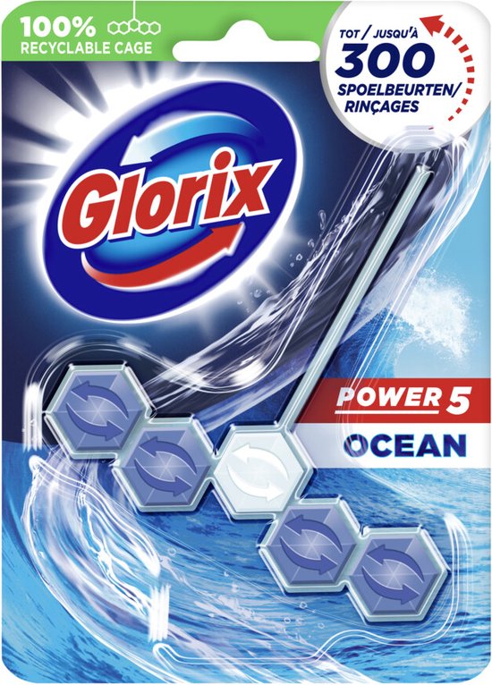 Glorix Toiletblok Power 5 Ocean | bol.com