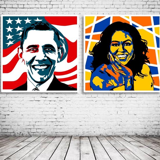 Barack & Michelle Obama Pop Art | bol.com