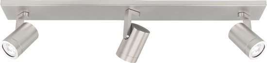 HighLight spot Halo spot 3 lichts balk - mat staal | bol