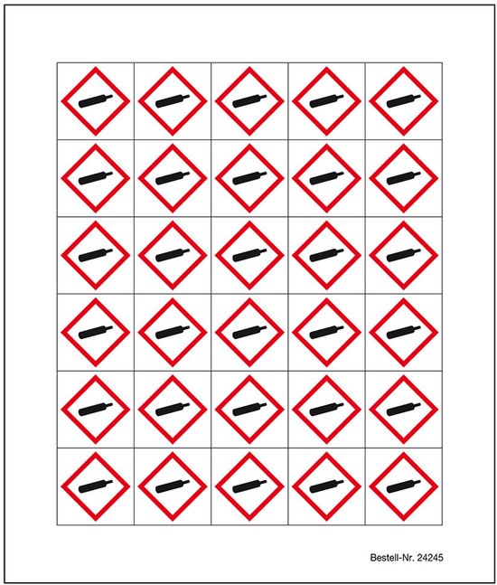 Minisymbool GHS04 gassen onder druk, sticker | bol