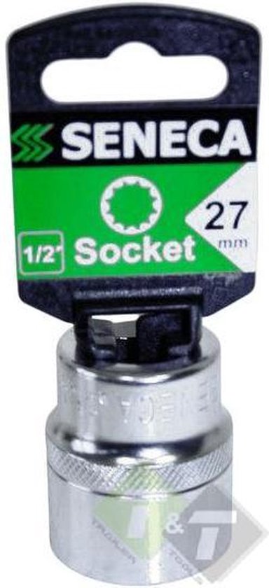 Dop, 12 kant, 27mm, Dop twaalfkant, 1/2 duims aansluiting, Seneca | bol