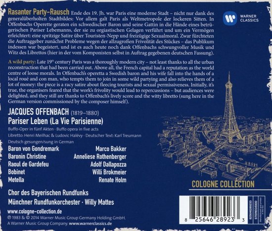 Offenbach/Pariser Leben, Willy Mattes | CD (album) | Muziek | bol.com