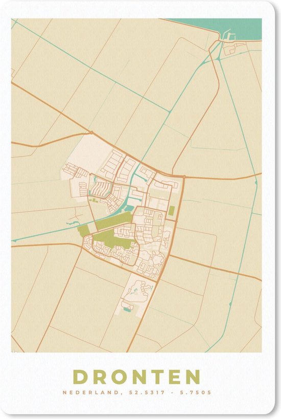 Kaart - Dronten - Vintage | bol.com