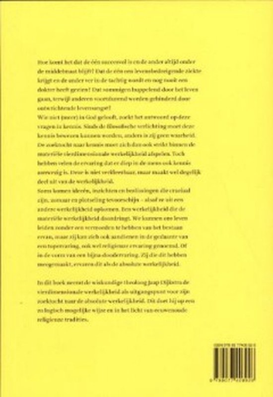 De Absolute Werkelijkheid - Jaap Dijkstra over kennis en religieuze ...