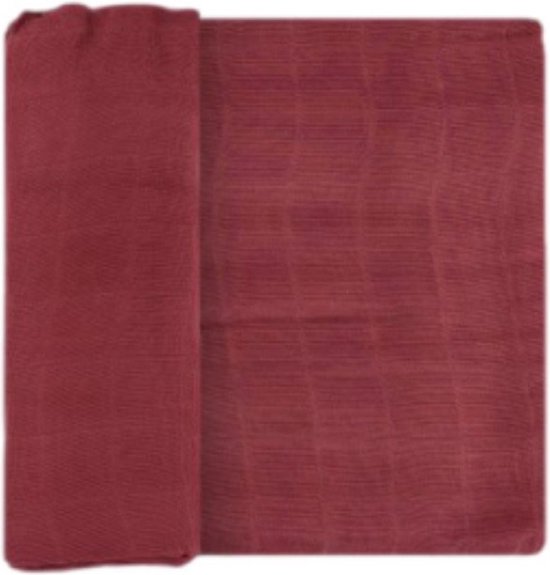 Little Unicorn Deluxe Inbakerdoek Dusty Maroon - Bamboe - Hydrofiel ...