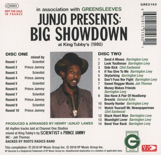 Henry "Junjo" Lawes - Big Showdown (2 CD) (Remastered), Onbekend ...