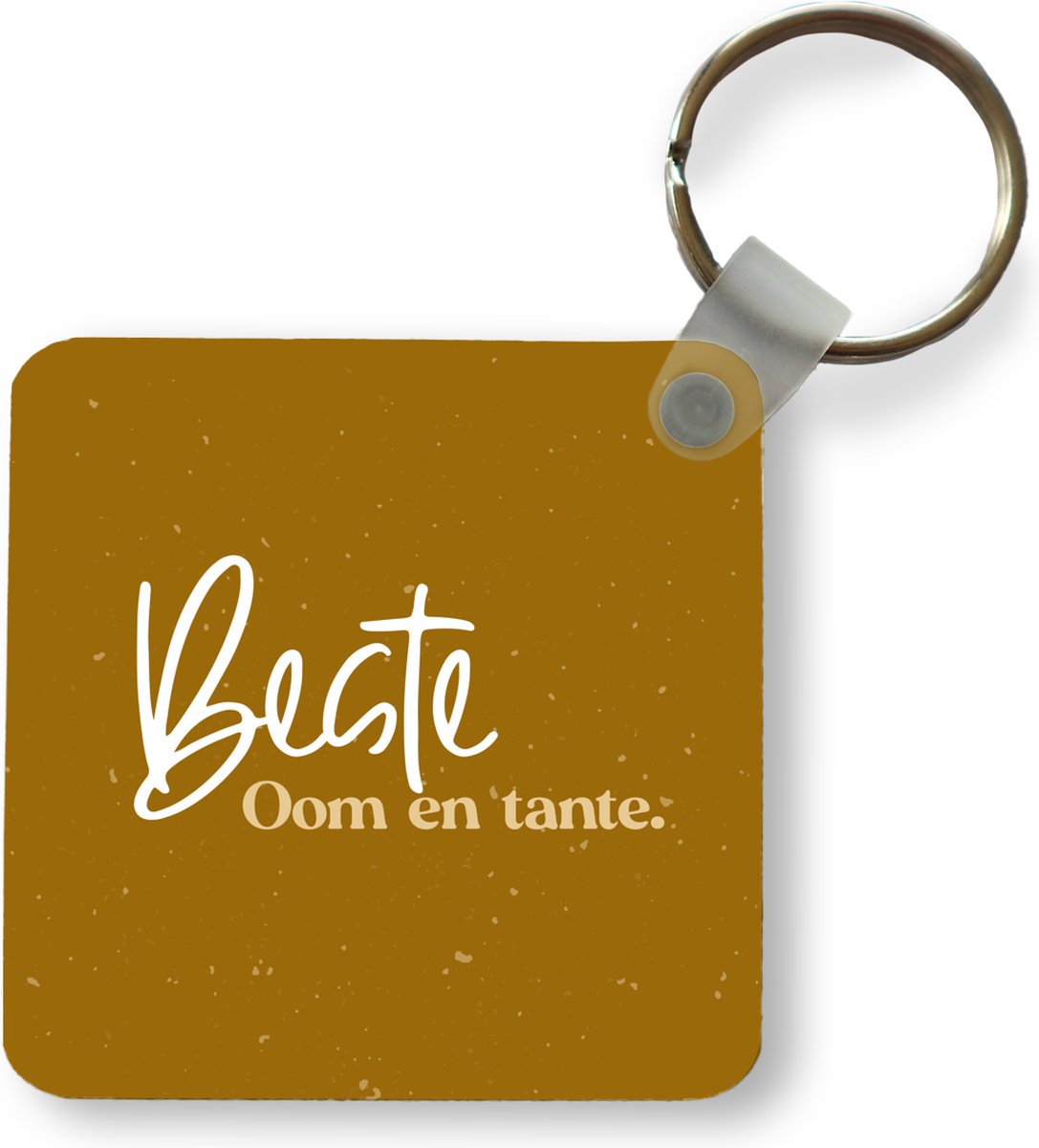 Sleutelhanger - Uitdeelcadeautjes - Goud - 'Beste oom en tante ...