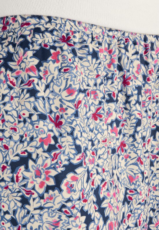 Damart - Godet rok tricot met panelen aan onderzijde - Dames - Blauw ...