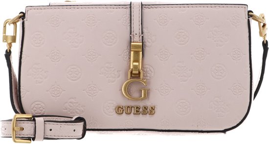 GUESS Schoudertas G James Logo Mini Double Zip Crossbody Bag Blush Logo ...