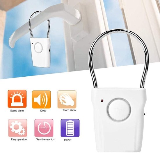 Deur- en raamalarm 120 dB touch-sensor deur-/raamsensor anti ...