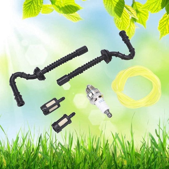 Content in HTML - Kettingzaag met benzinemotor en bougie - Gele ...