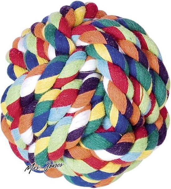 Mrs. Jones Rope Toy bal bont Ø 100 cm - speelgoed voor honden met ...