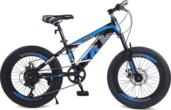 Cyclux New Fashion Bike Jongensfiets Mtb 20 Inch 7 Speed Shimano Blauw ...