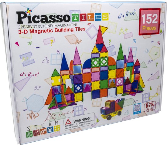 Tactic Picasso Tiles - Constructiespeelgoed - Magnetic Tiles - Building ...