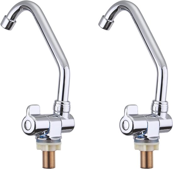 Opvouwbare Waterkraan Set van 2 - Koudwater Keukenkraan, Draaibaar en ...