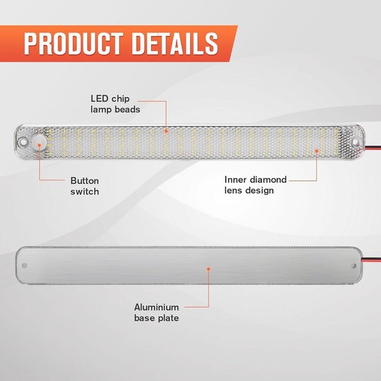 LED Lichtbalk 84 LED 12V 24V - Krachtige Verlichting voor Voertuigen | bol