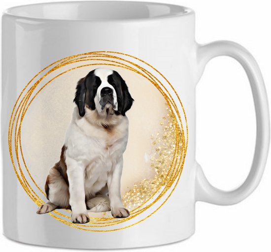 Mok Sint bernard 5-3|Hond| Hondenliefhebber||Dog| Cadeau voor hem ...
