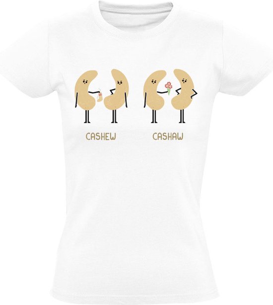 Cashew Cashaw Dames T-shirt - noten - eten - feest - verjaardag ...