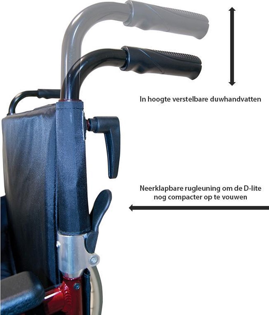 Opvouwbare Drive D-lite - Rolstoel - lichtgewicht - 50cm | bol.com