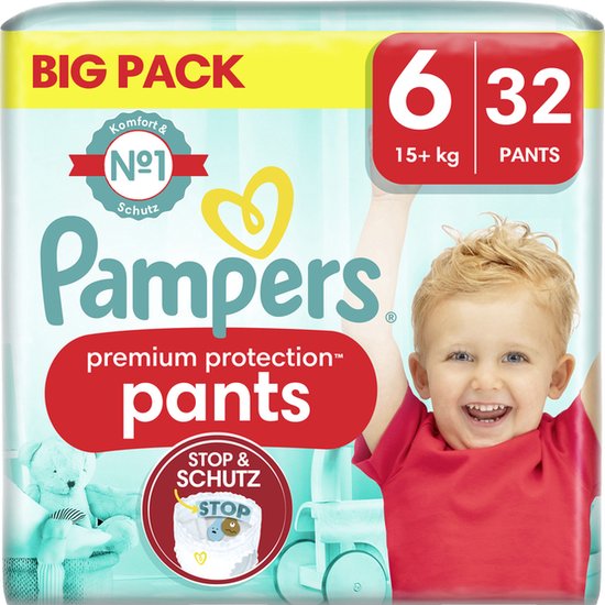 Pampers - Premium Protection Pants - Maat 6 - Big Pack - 32 stuks - 15 ...