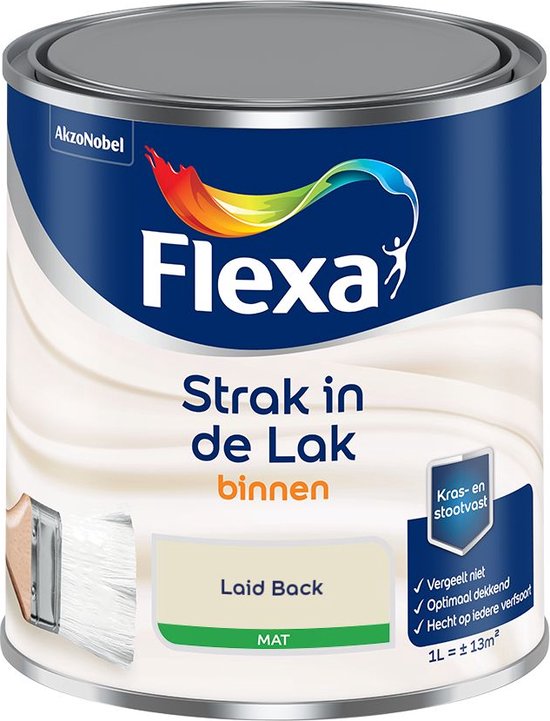 Flexa - Strak in de Lak Binnenlak Mat - Laid Back - Mengverf - 1 L | bol
