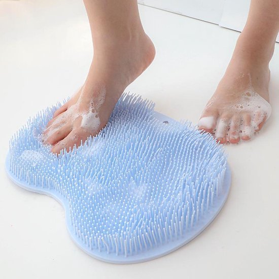 Twee-pack douchevoet scrubber mat rugwasser rug exfoliërende bad wasmat ...