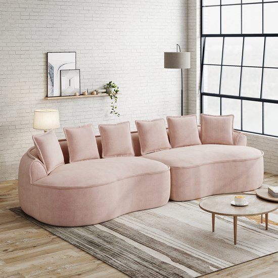 HAUSS SPOLE Hoekbank - Modulaire 4-Zits Bank - Chaise Longue Met Diepe ...