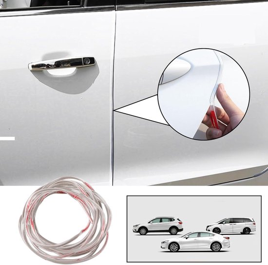 Rubberen Autorandbescherming voor Autodeur - Bescherming tegen Krassen ...