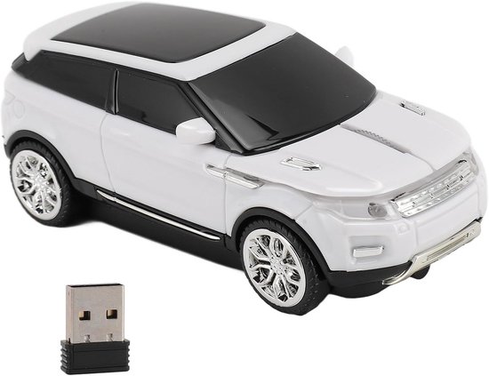 Draadloze Muis in Sportwagen Vorm met 1600 DPI - Optische USB-Muis voor ...