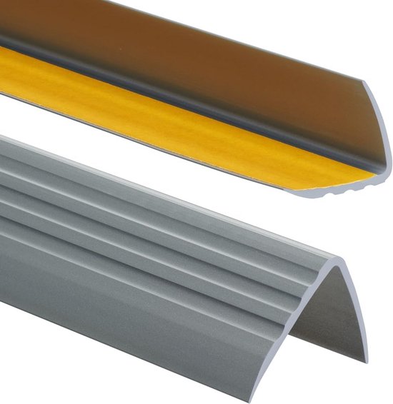 Zelfklevende PVC Trapprofiel Antislip 50x40mm 150cm voor Hout, Steen en ...