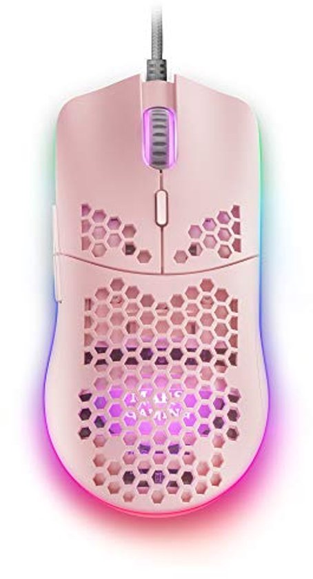 Ultralichte Gaming Muis met RGB Verlichting en 12400 DPI | bol