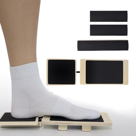 Foot Trainer Ankle Balance Board - GWAEPU Wood Monpotted Balance Board ...