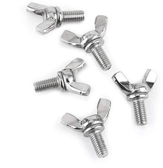 M6 DIN316 Butterfly Schroef - 5 Stuks - 304 Rvs - Handmatige Wing ...