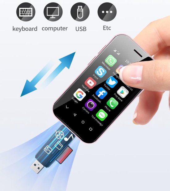 Mini Smartphone 4G Mobiele Telefoon met 3.0 Inch Scherm en Dual SIM | bol