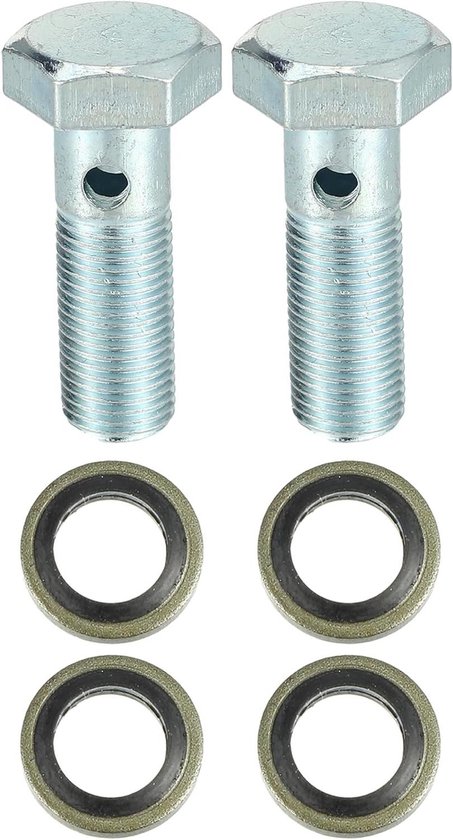Set van 2 universele auto banjo-bout remadapter M10 x 1.0 met inbus ...