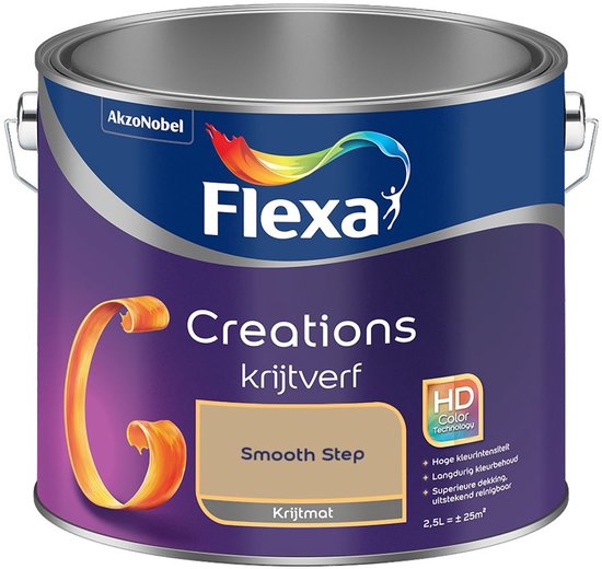 Flexa - Flexa - Creations Muurverf Krijt - Smooth Step - 2,5L | bol